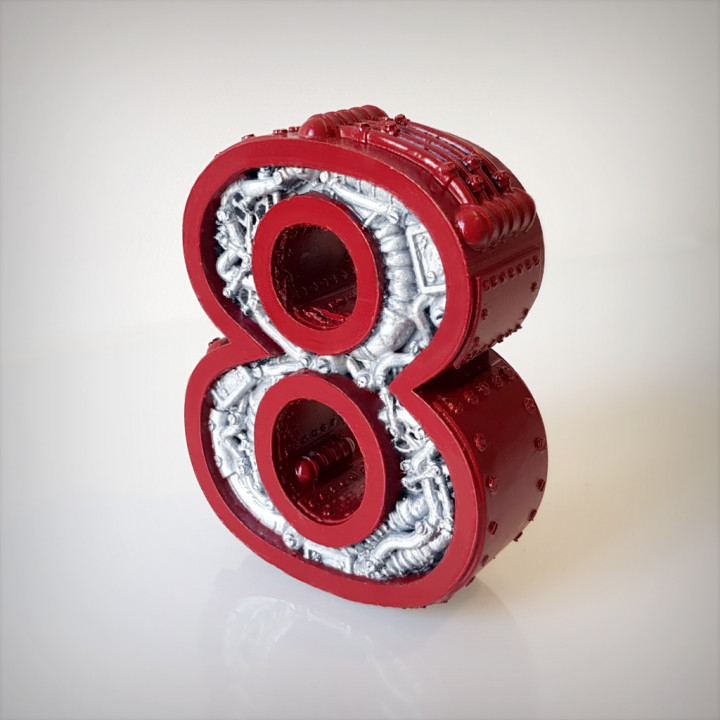 3D Printable Pack steampunk numbers. by Alphonse Marcel