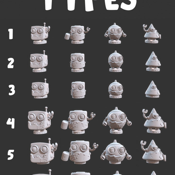 3D Printable Ravensburger - Primitive Robots by Blackspire Studio