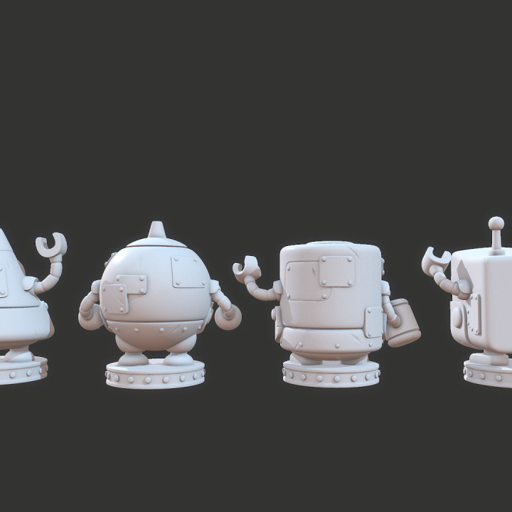 3D Printable Ravensburger - Primitive Robots by Blackspire Studio