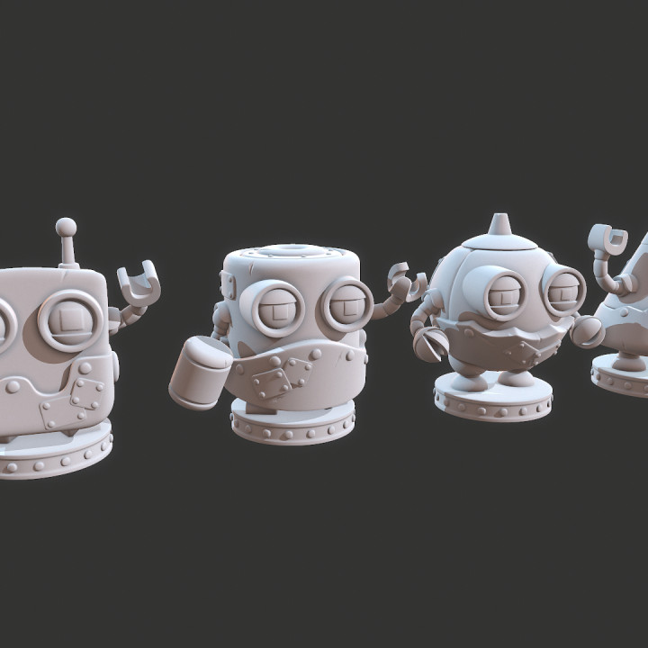 3D Printable Ravensburger - Primitive Robots by Blackspire Studio