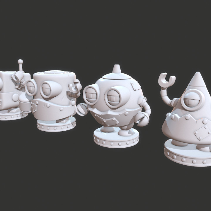 3D Printable Ravensburger - Primitive Robots by Blackspire Studio