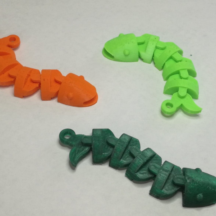 3D Printable Moving fish by Gábor