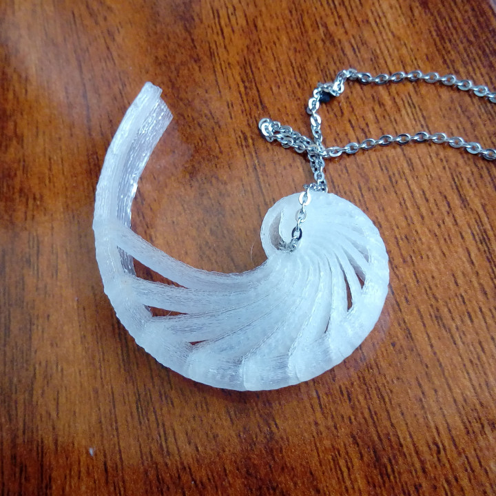 3D Printable Nautilus shell by Justin Lin