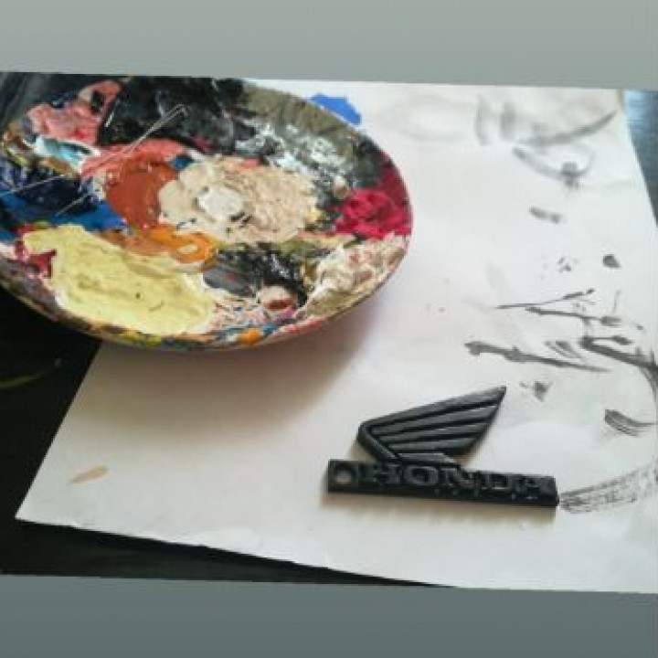 3D Printable keychain honda by Kekka