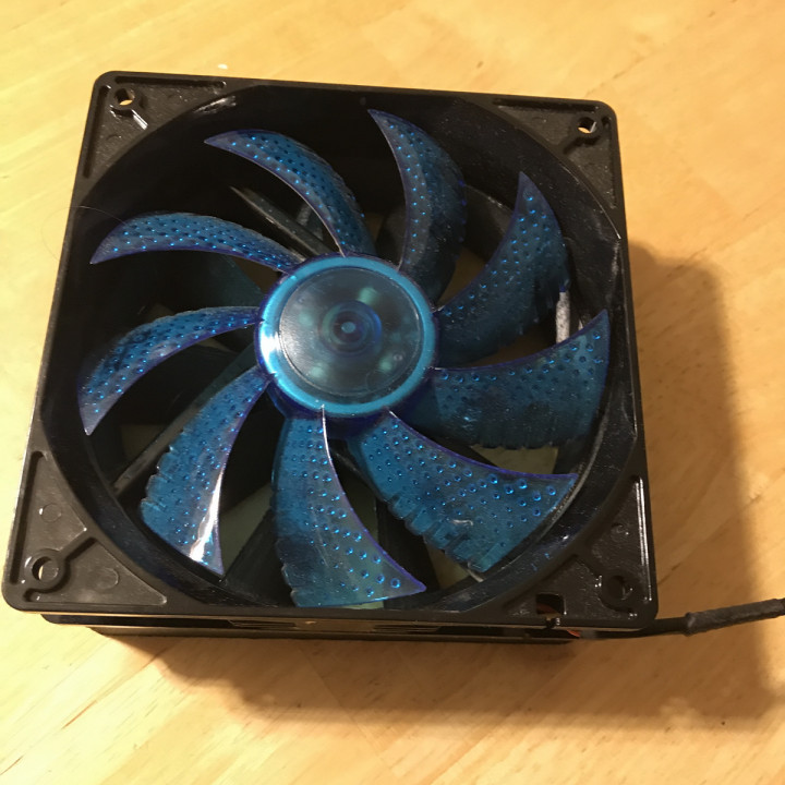 3D Printable 120mm Fan Stator by Thomas Lent