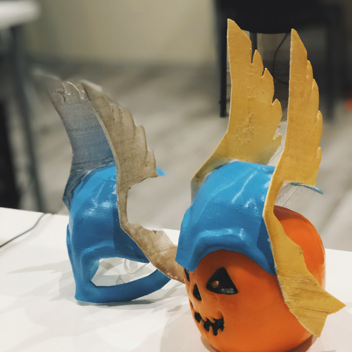 3D Printable A creative dog Halloween mask designed in SelfCAD by SelfCAD
