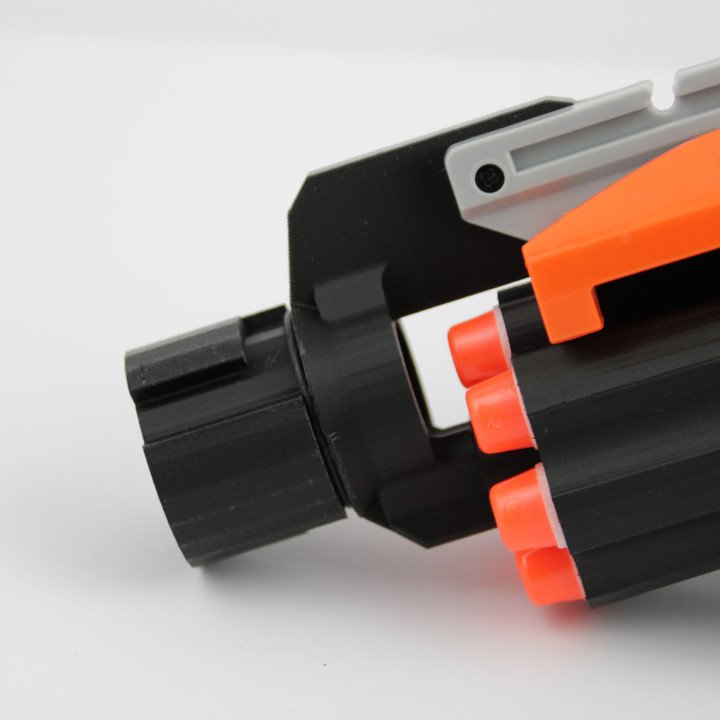 3D Printable Nerf Hammershot Front mod by Simon Haase