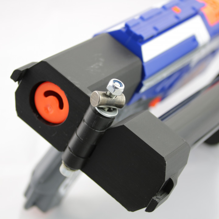 3D Printable Nerf Stock Adapter by Simon Haase