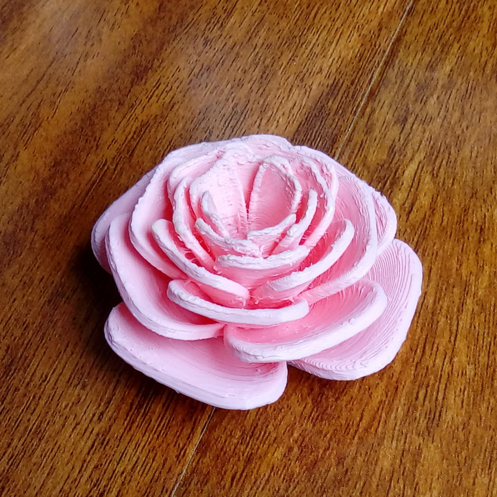 3D Printable Rose by Justin Lin
