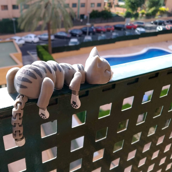 3D Printable Lazy Cat by McGybeer