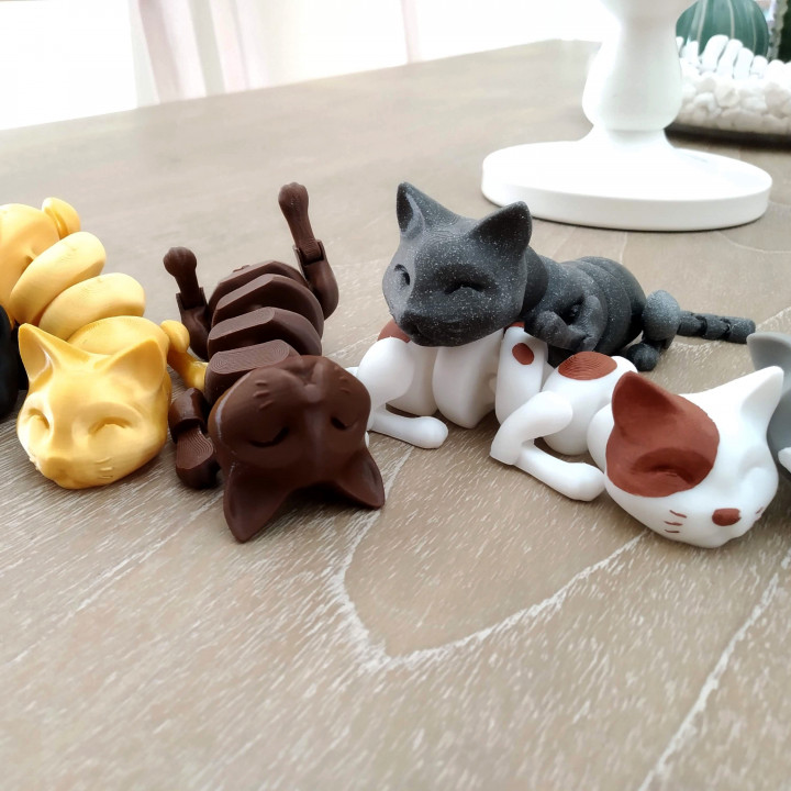 3D Printable Lazy Cat by McGybeer