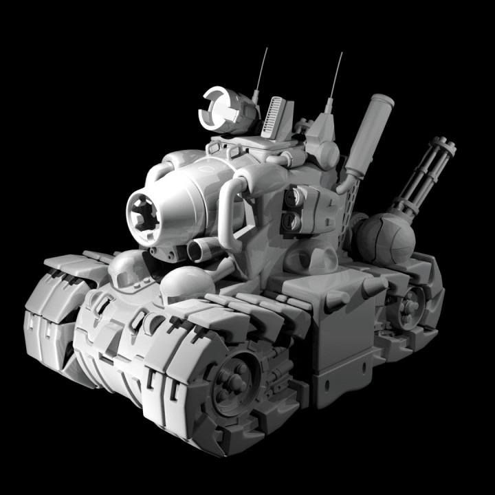 3D Printable Metal Slug Tank by Jonnathan Nossa