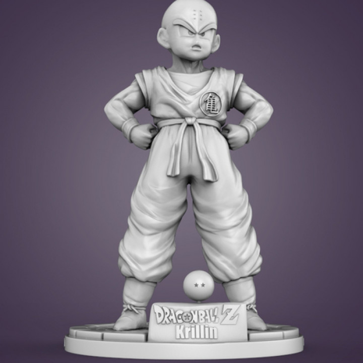 3D Printable DBZ Krilin by Adr Vac