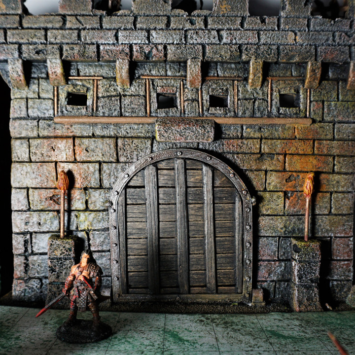 3D Printable Moving Gate for D&D and Castle by Alex OIK