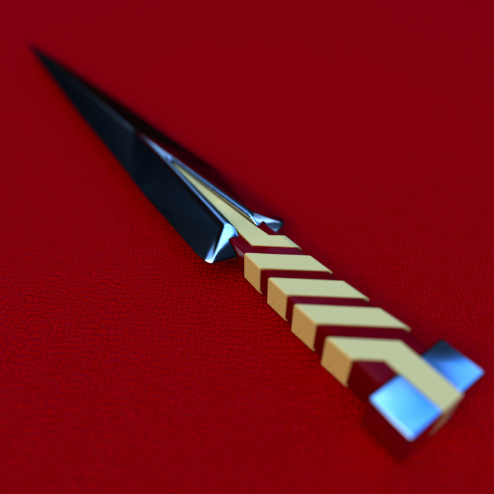 3D Printable Dagger of Mortis from Star Wars by Saxon Fullwood