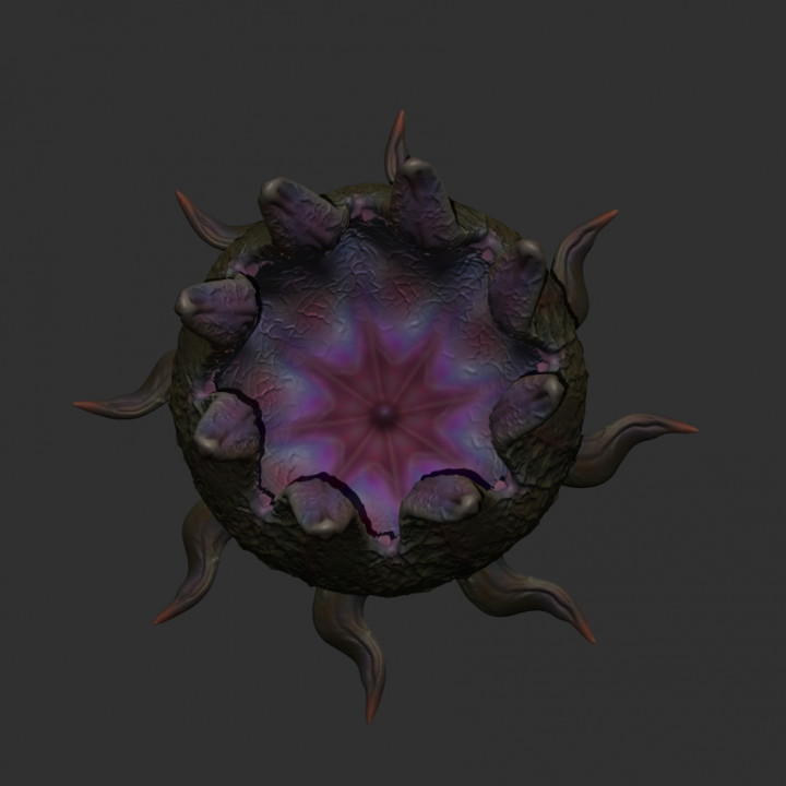 3D Printable Alien Flower Pot by BlueBoxGoblin