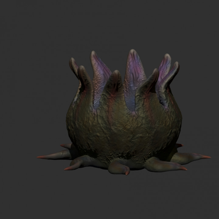 3D Printable Alien Flower Pot by BlueBoxGoblin