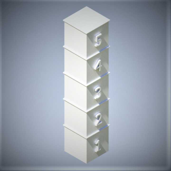 3D Printable Temperature Tower by Rafael Cordeiro Vieira