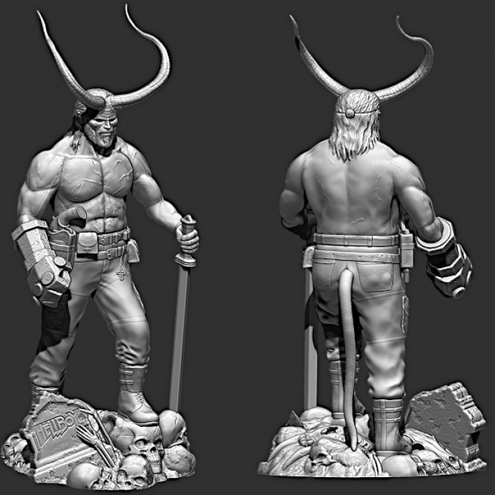 3D Printable Punch HellBoy by Marco Coddura