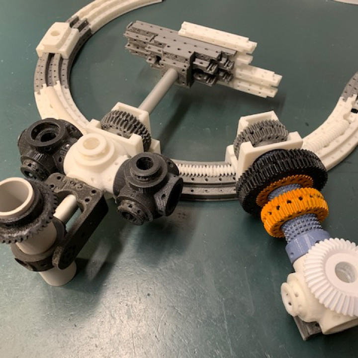 3D Printable Rail Straight RA 1a by Bjørn Heide