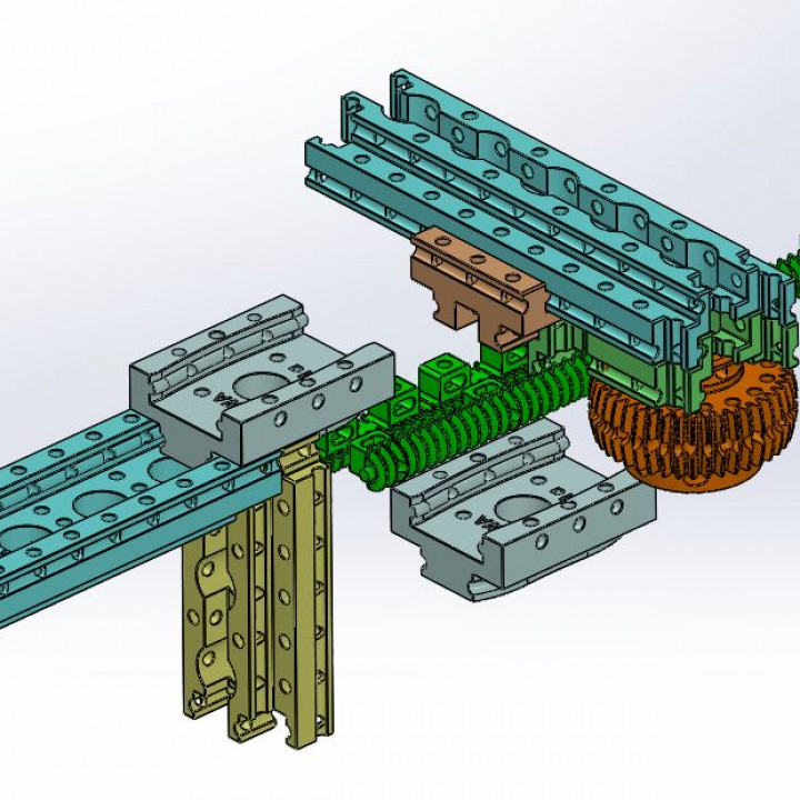 3D Printable Rail Straight RA 1a by Bjørn Heide