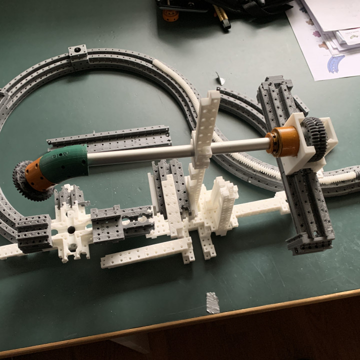 3D Printable Rail Straight RA 3a by Bjørn Heide