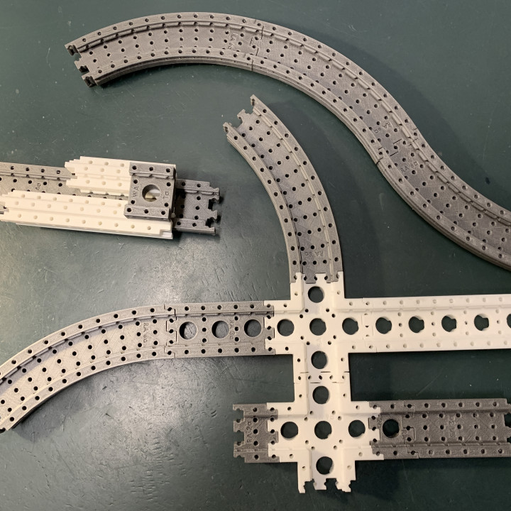 3D Printable Rail Straight RA 3a by Bjørn Heide