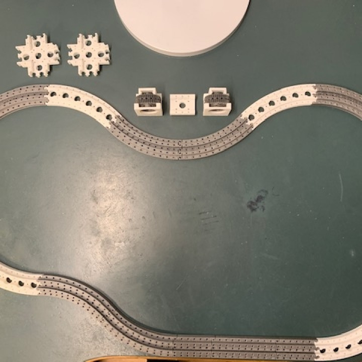 3D Printable Rail Straight RA 3a by Bjørn Heide