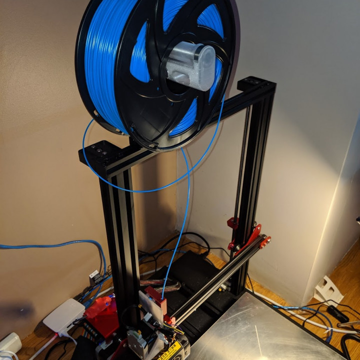 3D Printable Creality Filament Tangle Guard by Simon