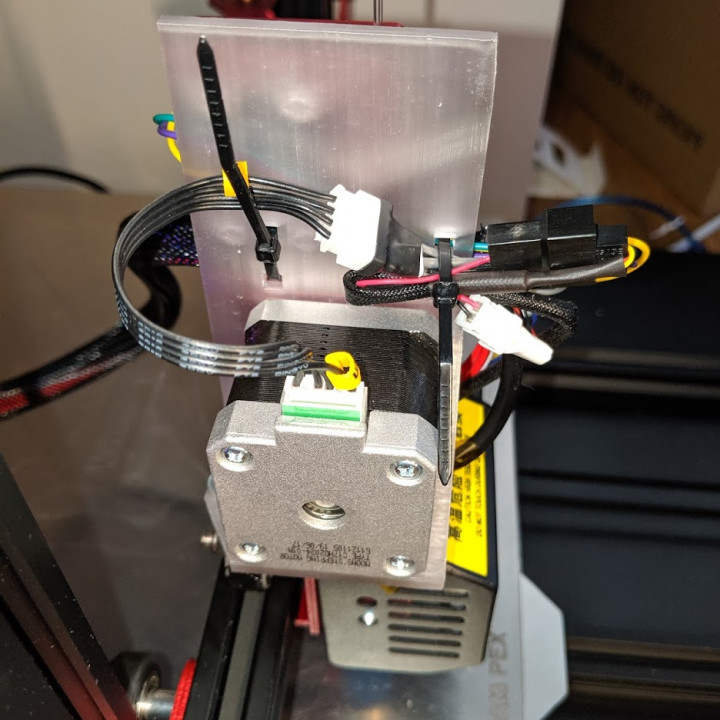 3D Printable CR-10S Pro Direct Drive Bracket With Sensor Mount by Simon
