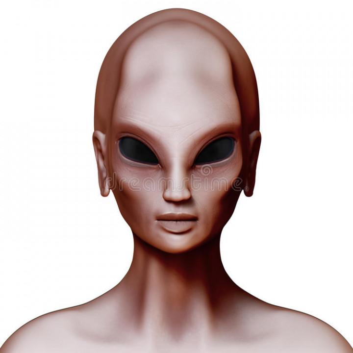 3D Printable Alien Bust Figurine Reproduction Alien found in the 50s in ...