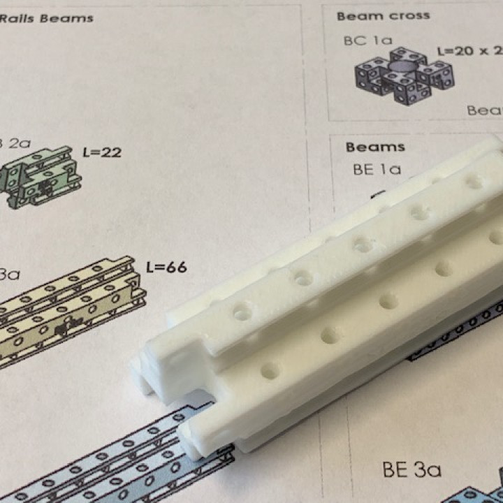 3D Printable Rail Beam - RA 3a by Bjørn Heide