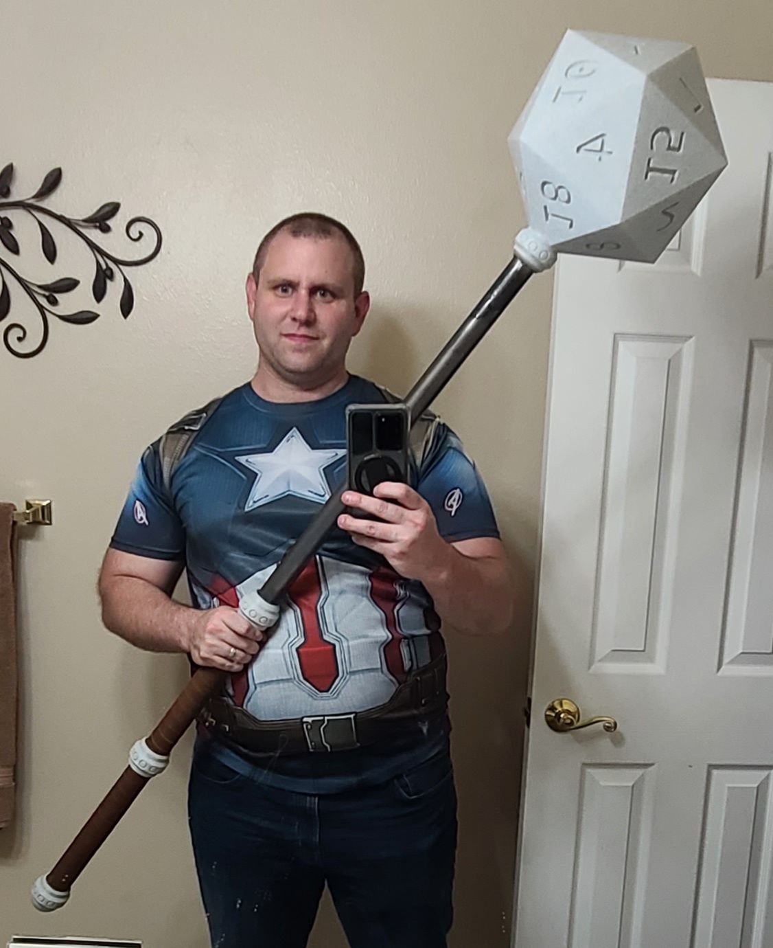 3D Printable D20 Mace head/ Couplers by Nicholas Martinez