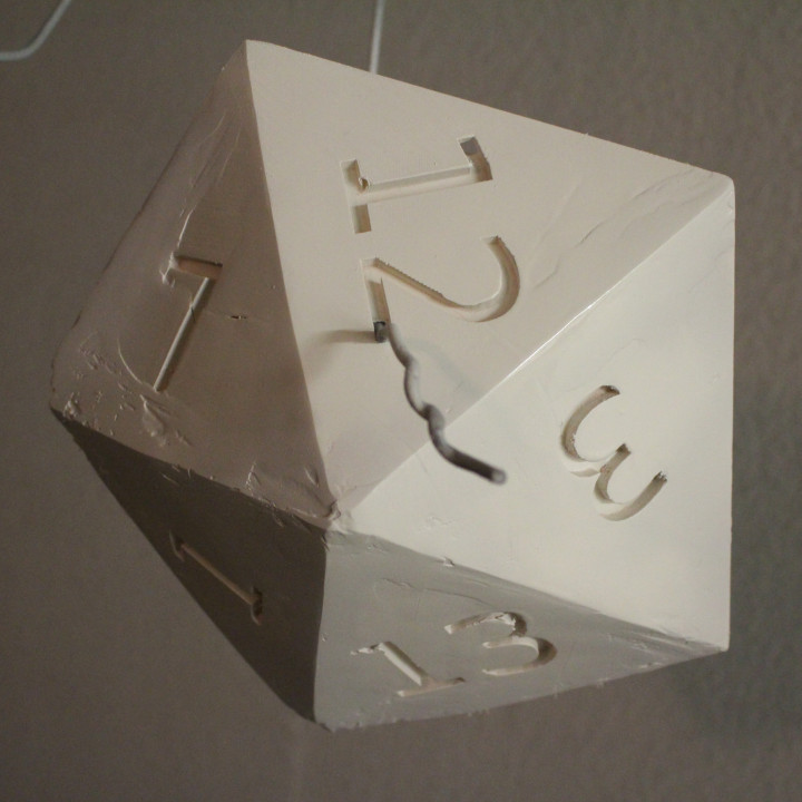 3D Printable D20 Mace head/ Couplers by Nicholas Martinez