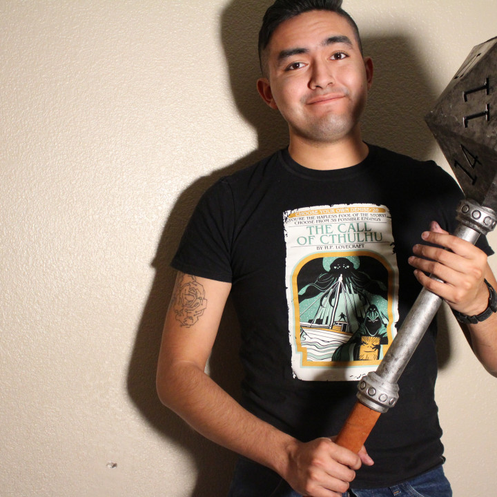 3D Printable D20 Mace head/ Couplers by Nicholas Martinez