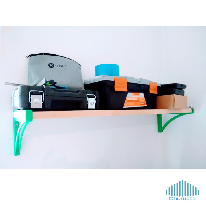 3D Printable 3D Printable Shelf by churuata3D