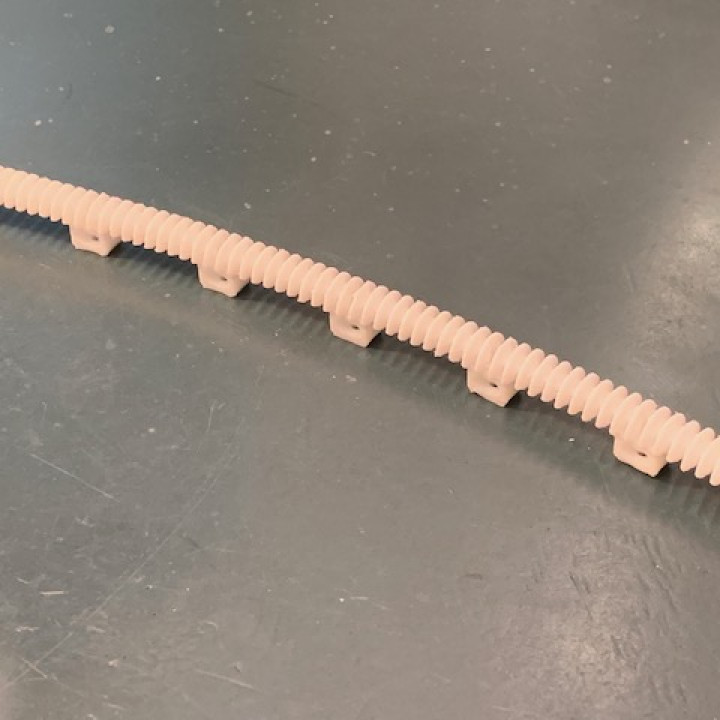 3D Printable GR 3a - Gear Rack by Bjørn Heide