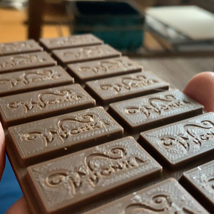 3D Printable Wonka chocolate bar by Carl Östlund