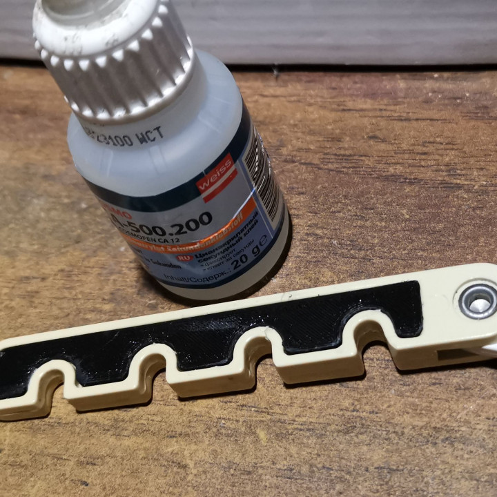 3D Printable 4 positions window stop repair inserts. by Alexandr