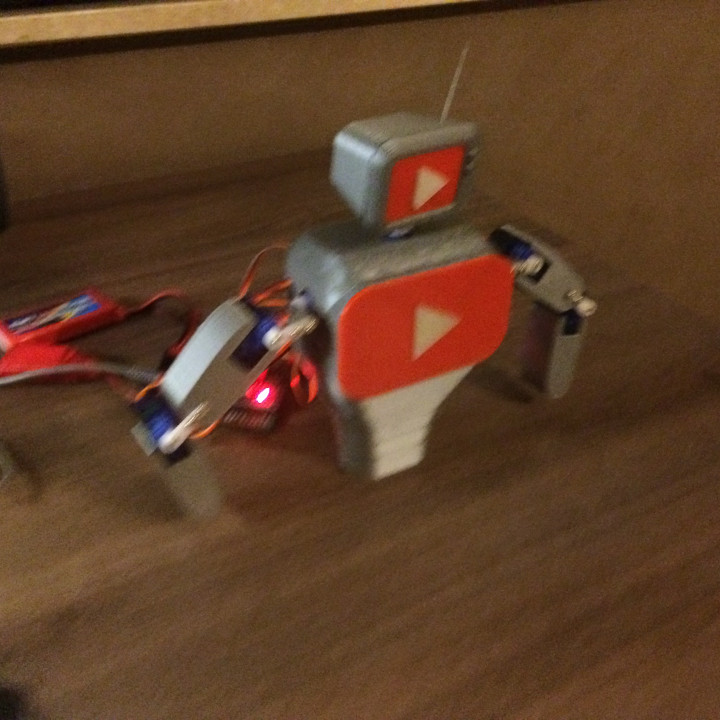 3D Printable Subby the interactive youtube subscriber robot by Brian Brocken