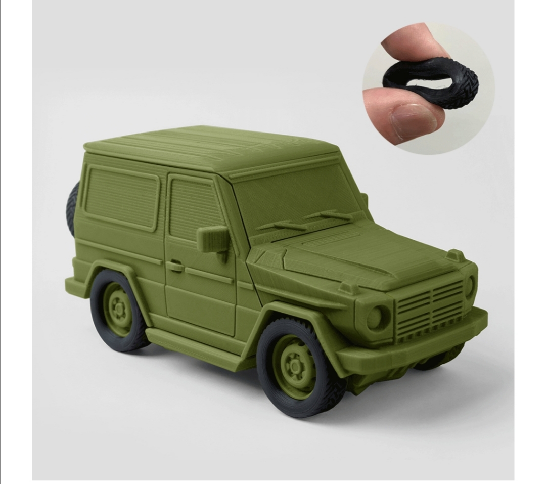 3D Printable Fully 3D-printable wind-up car gift card by Brian Brocken