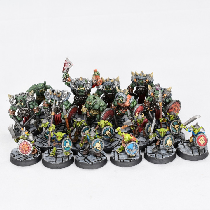 3D Print of 25mm diameter dungeon flagstone bases set 1 (8x bases) by ...