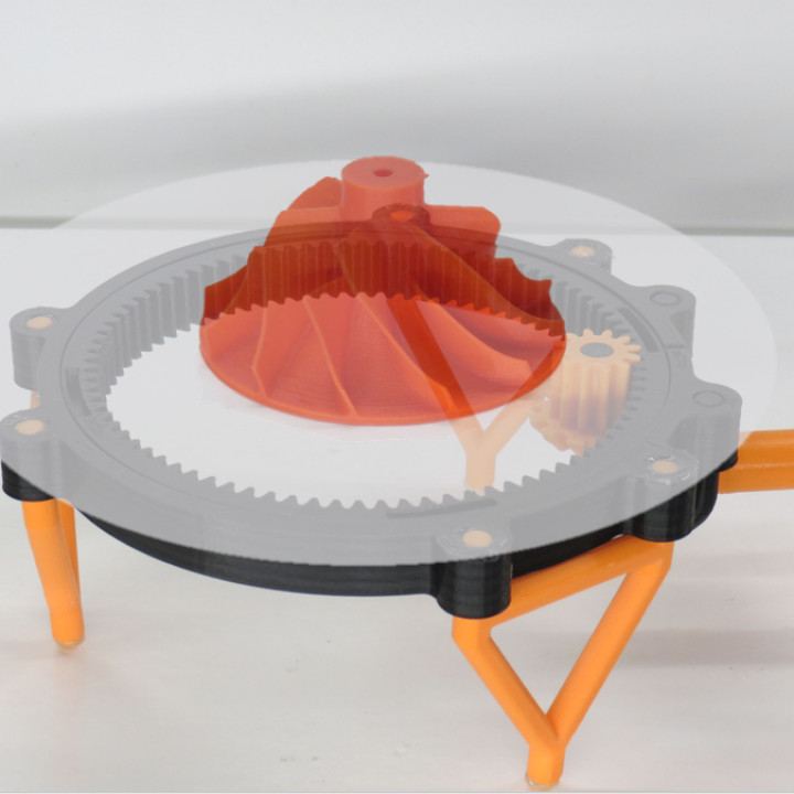3D Printable Fully 3D-printable turntable by Brian Brocken