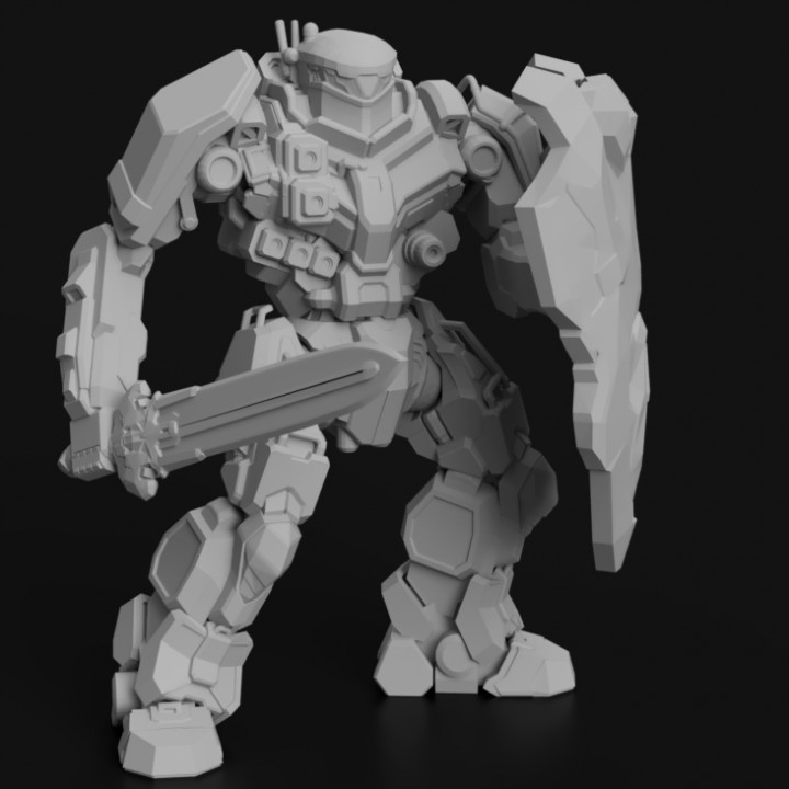 3D Printable BL-X-KNT Black Knight "Red Reaper" for Battletech by Matt ...