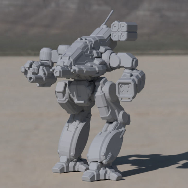 3D Printable BSW-X1, X2 & S2 Bushwacker for Battletech by Matt Mason