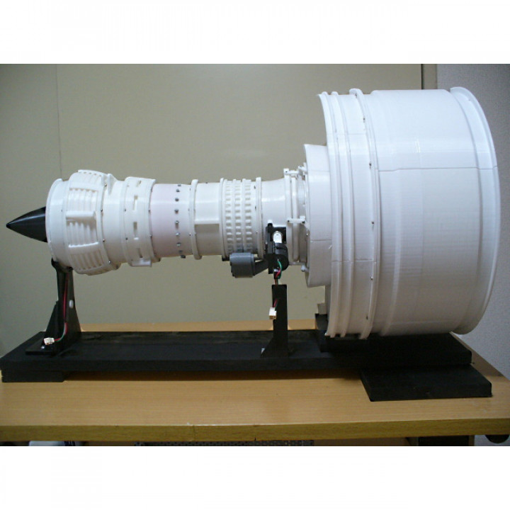 3D Printable Geared Turbofan Engine (GTF), 10 inch Fan by Motoo Kondo