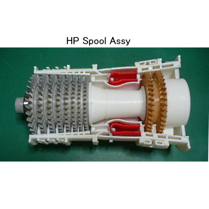 3D Printable Geared Turbofan Engine (GTF), 10 inch Fan by Motoo Kondo