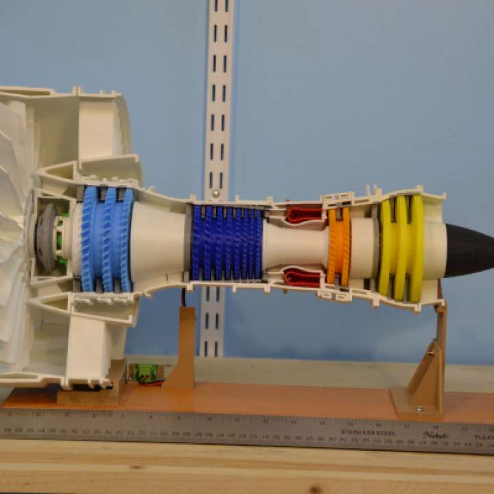 3D Print of Geared Turbofan Engine (GTF), 10 inch Fan by wmroe296