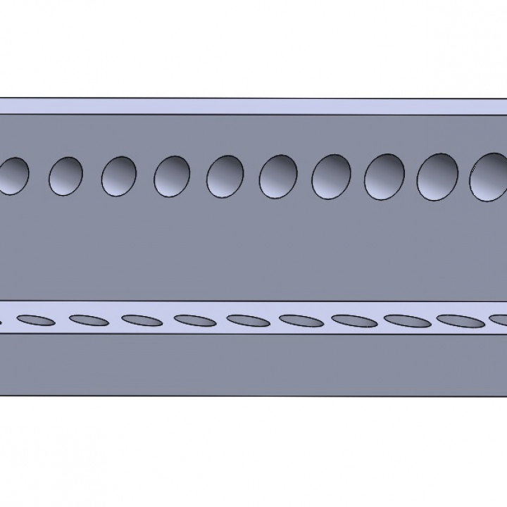 3D Printable Hole diameter test M3/M4 by Vojtěch Pošík