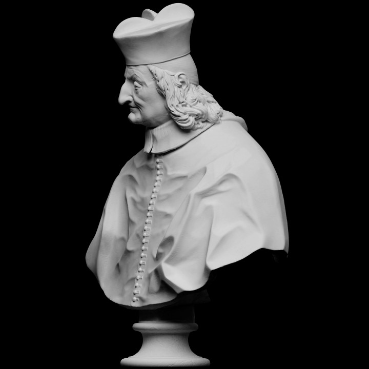 3D Printable Portrait of a Cardinal by SMK - Statens Museum for Kunst